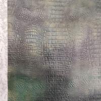 China PU Leather with Embossed Pattern Stretchable and Blackout Features for Outdoor Home Textile and Sofa/Bag Use for sale