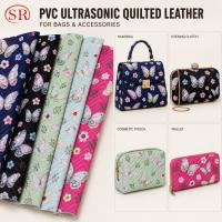 China Factory Direct Ultrasonic Quilted PVC Synthetic Leather for Sofa Bags for sale