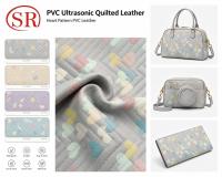 China Custom Pattern Ultrasonic Embossed PVC Fabric Quilted Stitch Multi-Use Decor for sale