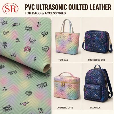 China Custom Ultrasonic Quilting PVC Fabric Multiple Patterns Needleless Technology for sale