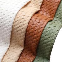 China PVC Synthetic Leather Weave Design Multi Colors for Bag for sale