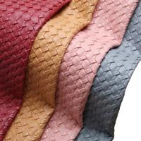 China PVC Synthetic Leather Weave Design Multi Colors for Bag for sale