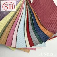 China 1.0mm Abrasion-Resistant Embossed PVC Faux Leather for Sofa Upholstery Bags & Shoes for sale
