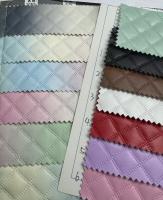 China New Design PVC PU Embossed Synthetic Leather for Bag Luggage Embroider Pattern Faux Leather for Upholstery for sale