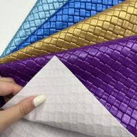 China Wholesale Factory Custom PVC Leather With Knitted Fabric for Bags for sale