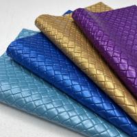 China Wholesale Factory Custom PVC Leather With Knitted Fabric for Bags for sale