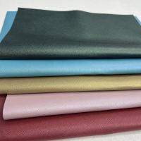 China Eco-friendly Embossed Waterproof  Artificial Faux Leather Fabric PVC Synthetic Leather for Bags for sale