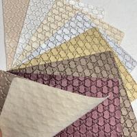 China Hot Sale Stock PVC Litchi Leather Very Cheap Price 0.6mm Nappa Pattern Pvc Leather Bag Leather for sale