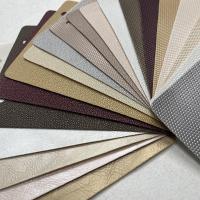 China Free Samples 1mm-1.3mm Eco-friendly PVC Vegan Faux Leather Synthetic Leather Material for Luggages for sale