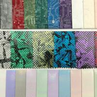 China 2025 New Arrivals Shiny Printed Leather Check Design PU PVC Synthetic Leather Fabric for Children's Shoes for sale