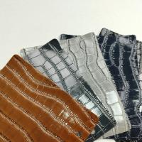 China Many Colors Snake Skin Sparkle Vinyl PVC Faux Leather Fabric Knitted Bag Box  Case Leather for sale