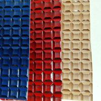 China Discolor Sparkle Vinyl PVC Faux Leather Fabric Knitted Bag Box  Case Leather for sale