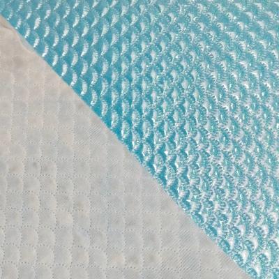 China Leather Craft Supplies Fabrication Services Printed Glossy Mirror Vinyl PVC PU Synthetic Handbag Purse Leather Fabric for sale