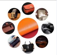 China Litchi Texture PVC Solid Color Artificial Leather Fabric Waterproof Material Used for Jewelry Box Packaging for sale