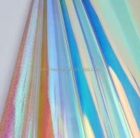 China 2024 New Product Wholesale Holographic rainbow PVC Film for Wallet and Handbag Use for sale