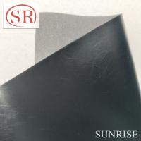China Faux Leather Fabric PU Leather Fabric Knitted Process for Shoe Leather Fabric for sale