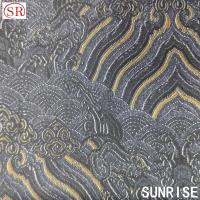 China Brocade Jacquard Fabric PU Leather Stretchable Embossed Outdoor Home Textile for Sofa Bag Car Garment Blackout Wicking Features for sale