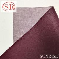 China PU Embossed Stretch Waterproof Woven Leather for Furniture Sofa Bags Shoes & Car Seats for sale