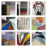 China Custom Printed Artificial PVC Synthetic Leather Embossed Flower Printed Faux Leather for Handbags Luggage Garments for sale