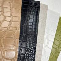 China Sunrise PVC Synthetic Leather Microfiber Fabric Knitted Backing Waterproof Synthetic Leather for Handbag for sale