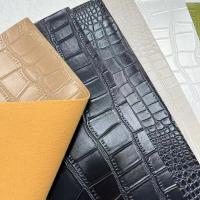 China Sunrise PVC Synthetic Leather Microfiber Fabric Knitted Backing Waterproof Synthetic Leather for Handbag for sale