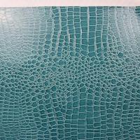 China Pu PVC crocodile Synthetic Leather Fabric for sale