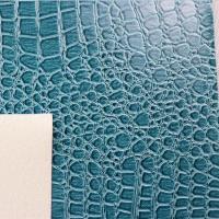 China Pu PVC crocodile Synthetic Leather Fabric for sale
