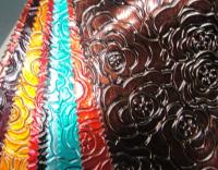 China Synthetic PVC Casket Cosmetic Bags Leather Materials for sale