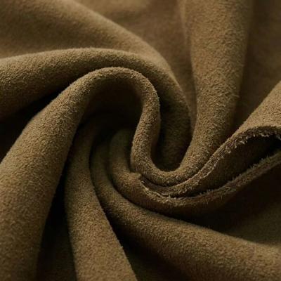 China Synthetic Leather 70% Leather Percentage Factory Supply High Quality Suede Leather Wind Proof Finished Fabric Materials for sale