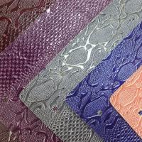 China PVC Wholesale Factory Snake Skin Jewelry Boxes Packaging  Faux Leather Fabric Materials for sale