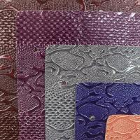 China PVC Wholesale Factory Snake Skin Jewelry Boxes Packaging  Faux Leather Fabric Materials for sale