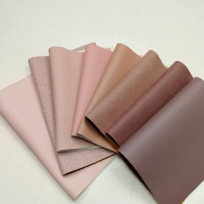China Pink Cute Series Embossing Synthetic Leather Vintage Floral Embossing Faux Pu Leather Pu Leather Material for Woman  Shoes Bags for sale