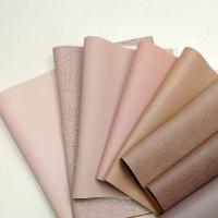 China Pink Cute Series Embossing Synthetic Leather Vintage Floral Embossing Faux Pu Leather Pu Leather Material for Woman  Shoes Bags for sale