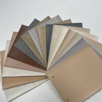 China Free Samples Recycled Faux Soft Custom Colors  PU Synthetic Eco Leather for Making Shoe Lining Material for sale