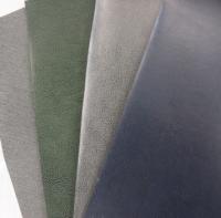 China PU Abrasion Resistant Faux Leather Fabric Nonwoven Backing with R64 Design Leather Material for Shoes Lining for sale