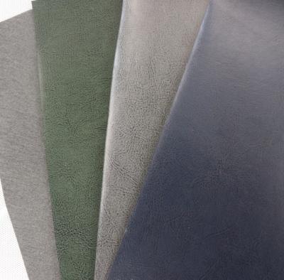 China PU Abrasion Resistant Faux Leather Fabric Nonwoven Backing with R64 Design Leather Material for Shoes Lining for sale