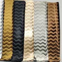 China High-End Retro PU Synthetic Leather Shiny Color with Corrugated Pattern Waterproof for Shoes Bags Sofas for sale