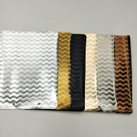 China High-End Retro PU Synthetic Leather Shiny Color with Corrugated Pattern Waterproof for Shoes Bags Sofas for sale