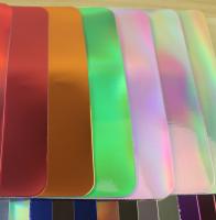 China Shiny Cinderella Hot Stamping Gypsophila Colorful TPU Leather for sale