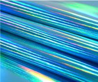 China Printed Silver Rainbow Coating Reflective PU Shoes Fabric Material Leather for Shoes Bags for sale