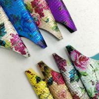 China High Quality New High Quality Eco-Friendly Factory Price Textured Dimensional PU Leather for Shoes PU Faux Leather Fabric for sale