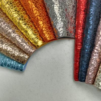 China Eco-Friendly Factory Price Beautifully Textured New Designer Blackout PU Leather for Shoes PU Artificial Leather Fabric for sale