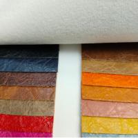 China High Quality Semi PU Sofa Leather Litchi Grain Waterproof Furniture Upholstery Fabric for sale