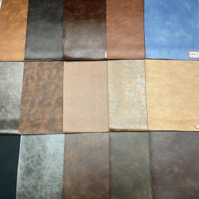China Good Quality PVC Stocks Synthetic Leather Custom Embossed Versatile Sofas for sale