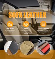 China Free Sample PVC Faux Leather Fabric for Car Seat Sofa Wrinkle-resistant Leather Car Seat Cover Fabric for sale