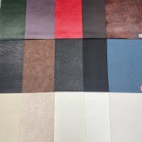 China Litchi Texture PU Fabric Leather  Faux Synthetic Leather Material for Upholstery Sofa for sale