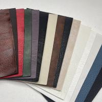 China Litchi Texture PU Fabric Leather  Faux Synthetic Leather Material for Upholstery Sofa for sale