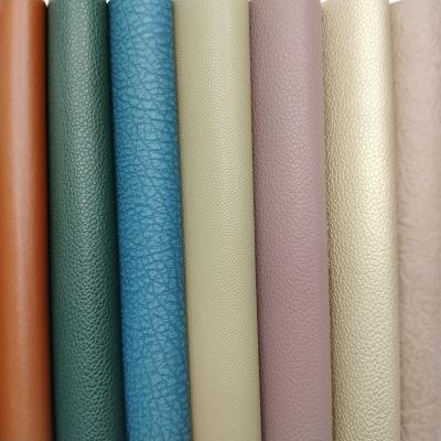 China Manufacturer Bestseller Various Grains Semi-PU Synthetic Leather Waterproof Embossed Synthetic Leather Fabric for Sofa Bag Box for sale
