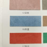 China Vintage Distressed PVC Leather Fabric Washed Denim Texture Synthetic Faux Leather for Handbags and Furniture for sale