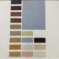 China Modern Chevron Pattern PVC Decorative Leather Multi-color Artificial Leather for Notebook Covers and Gift Boxes for sale